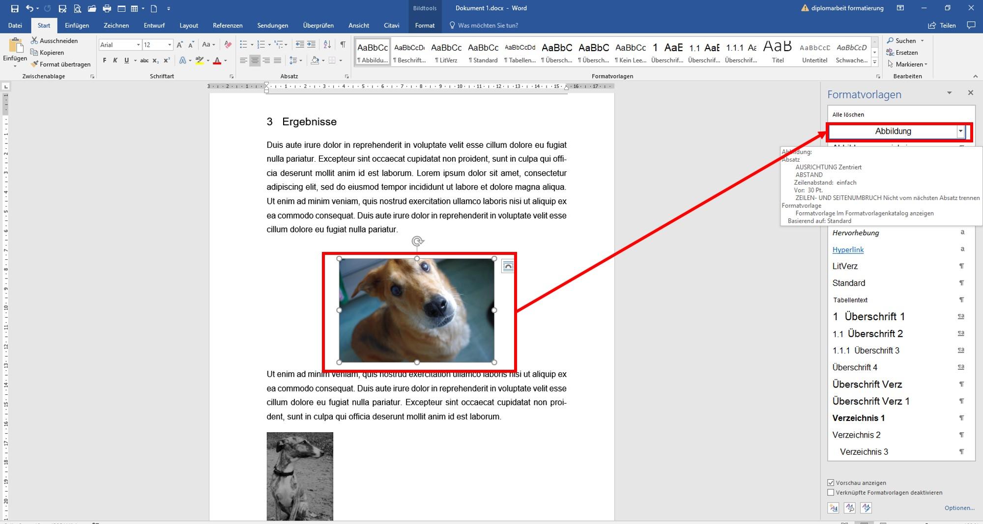 Word - Abbildungen formatieren | layoutheo.de