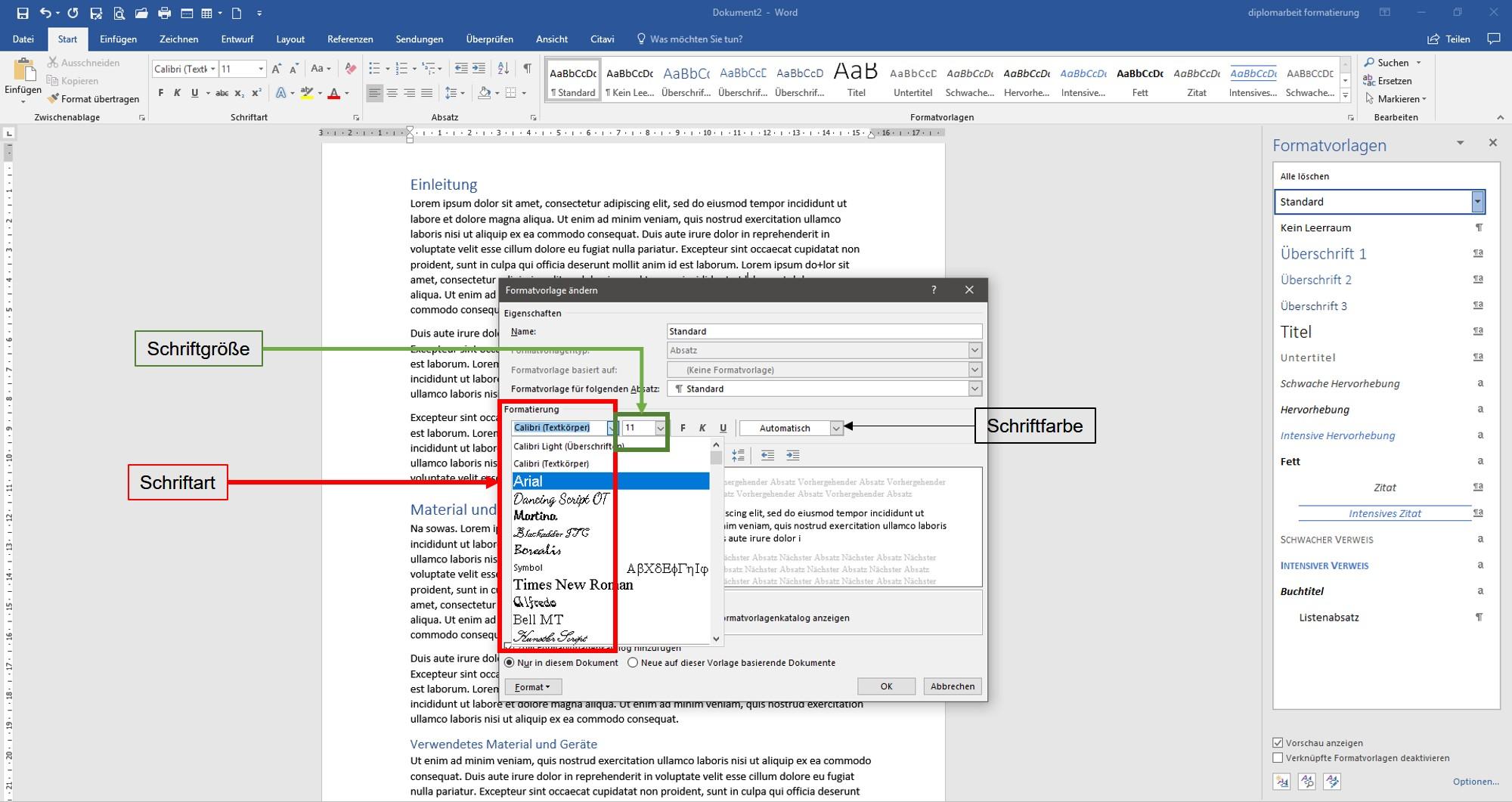 Word - Formatvorlage bearbeiten| layoutheo.de