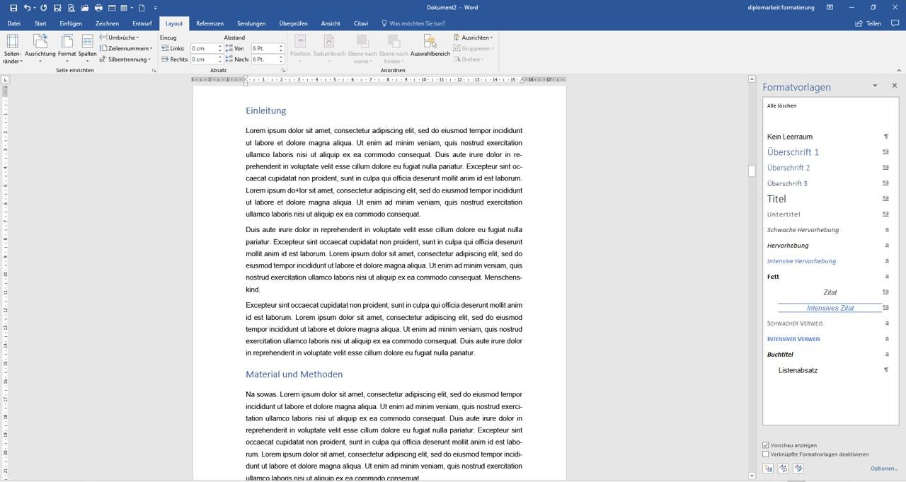Word - Formatvorlage bearbeiten| layoutheo.de